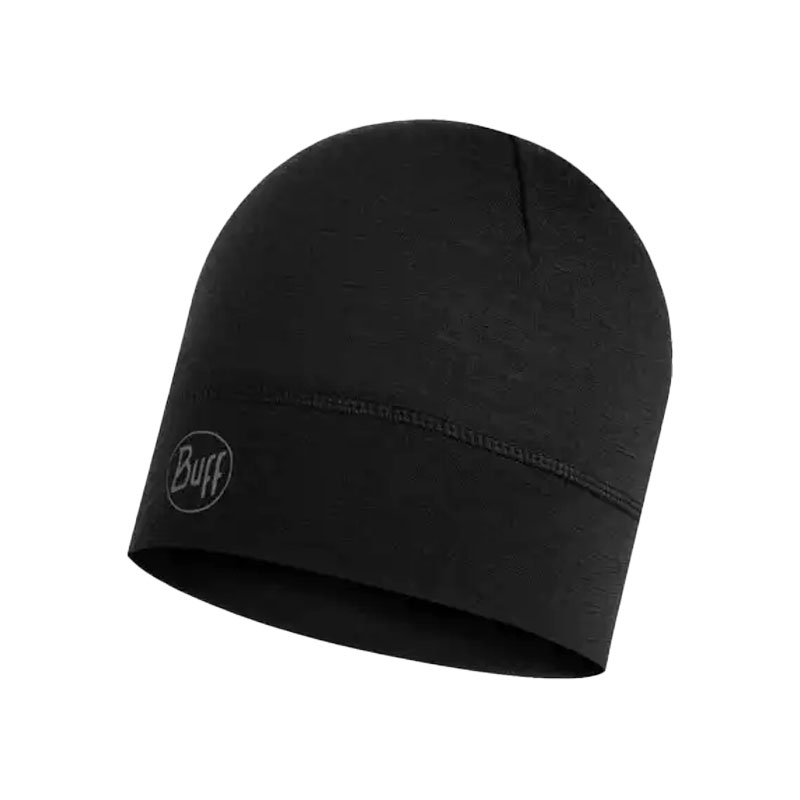 Bonnet laine Merino Wool 1 Layer Noir Buff - Terräng