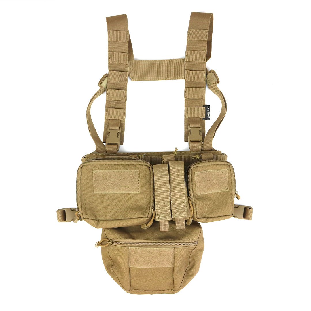 Gilet de poitrine Chest Rig Compact Coyote Vigilant - Terräng