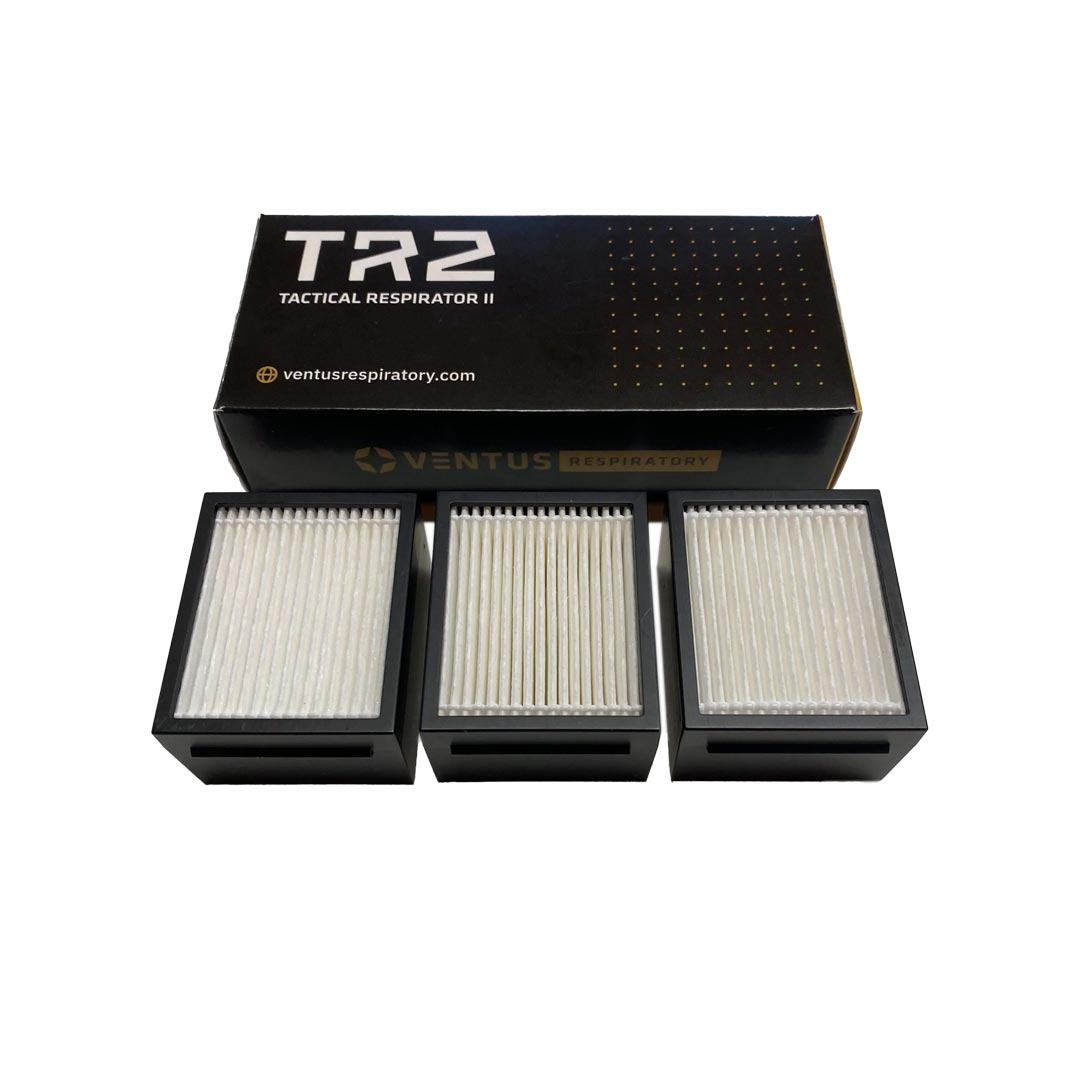 Lot 3 filtres P2-02 Masque TR2 CE Ventus Respiratory - Terräng